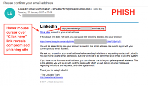 LinkedIn Phishing attempt – IT Office Blog